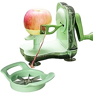 Apple Peeler Cutter Corer Slicer Stainless Steel Blades Powerful Suction Quick Fruit Service Divider Sturdy Rust Resistant