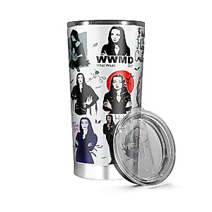 Stainless Steel Insulated Tumbler 20oz 30oz Morticia Hot Funny Travel Cups Addams Coffee Cup Cold Hot Coffee Tea Cup Wine Iced Tea Cup Travel Mug Suit For Home Office Travel