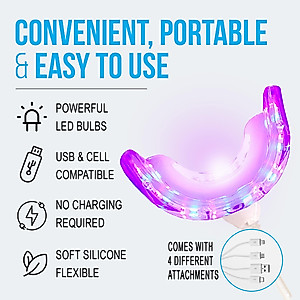 Starlite Smile Blue Light Red Light Gum Light, Periodontal Light, Oral Care, Blue Light Teeth Whitening Accelerator Light