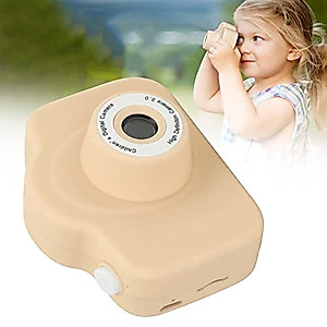 Cartoon Child Camera, Kids Camera Kids Gift Support MP3 for Kids(Light yellow)