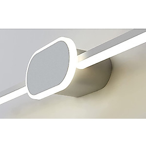 SieHam Bath Mirror Lamps,Led Mirror Front Lights,Dressing Table Vanity Bathtub Anti-Fog Closet Wall Lamp/White Light/81Cm