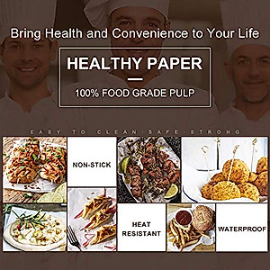 Air Fryer Liners - 7.5 Inches, 100pcs Premium Perforated Parchment Paper Compatible with Philips, Cozyna, Secura, NuWave Brio, Chefman, GoWISE USA, BLACK+DECKER, COSORI and More Air fryers