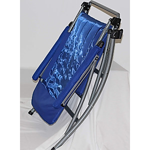 EEZ RV Products Premium Patio/Outdoor Folding Rocking Chair - Blue