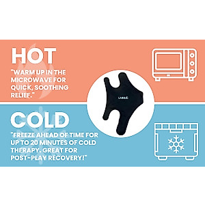 Labra Dog Canine K9 Hot Cold Ice Heat Therapy Knee Wrap for ACL MCL CCL Patella Injuries Sprain Strain Arthritis Senior Dog