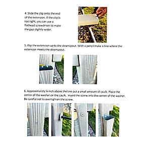 Magnetic Downspout Clip with Hinge (2x3 B White)