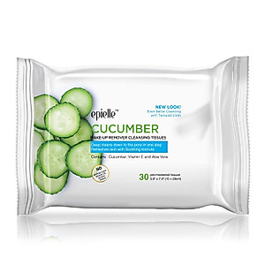 Epielle Gentle Skin Cleansing Wipes, 6 pack of 30 count each of Vitamin C, Cucumber, Aloe Vera, Collagen&Vitamin E, Green Tea, and Argan, Alcohol-Free, Hypoallergenic, Natural Extracts, Oily Skin.