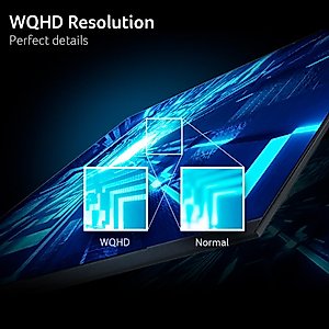 Acer Nitro 27" WQHD 2560 x 1440 PC Gaming Monitor | AMD FreeSync Premium | Up to 180Hz Refresh | Up to 0.5ms | HDR400 | DCI-P3 95% | 1 x Display Port 1.2 & 2 x HDMI 2.0 | XV272U V3bmiiprx