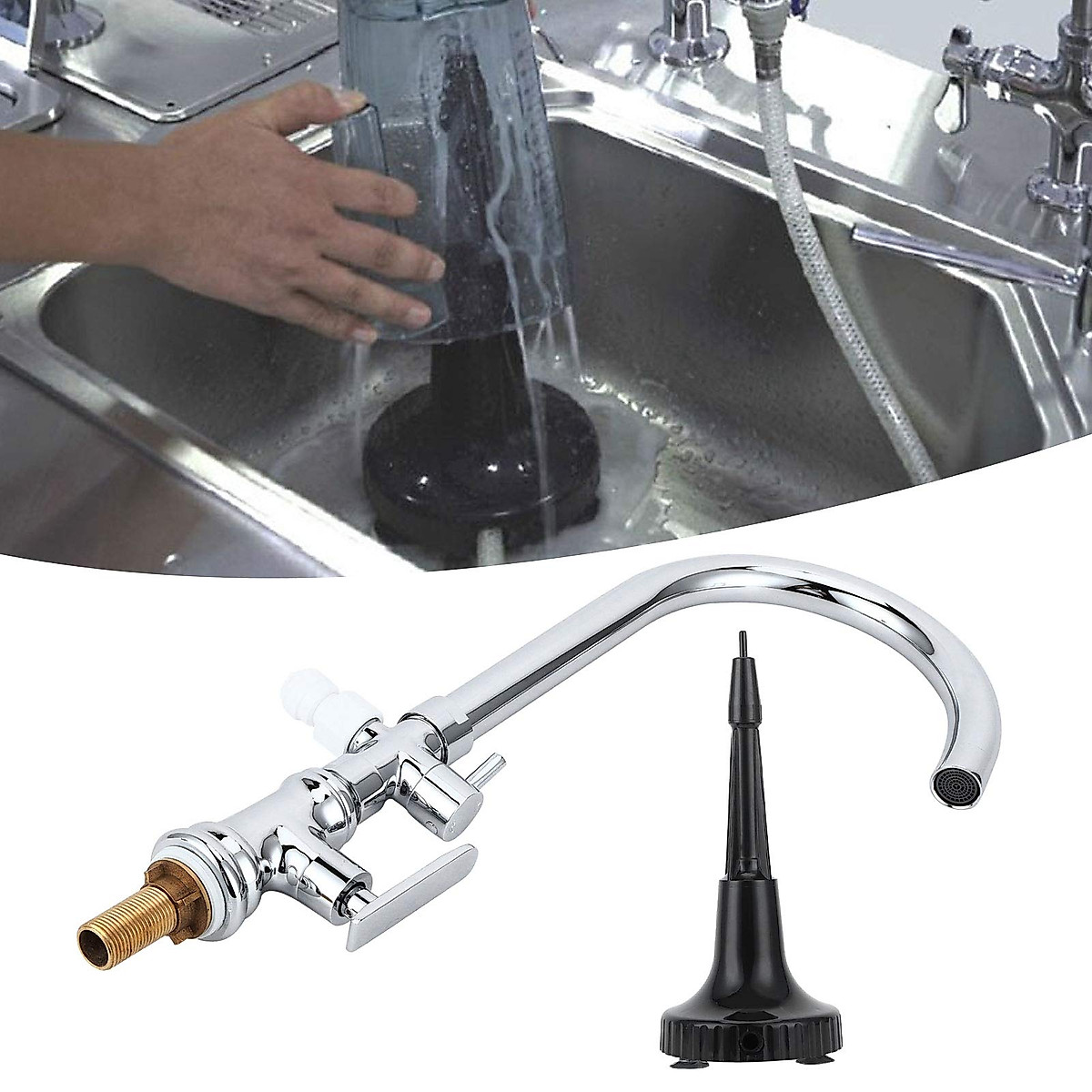 Glass Bar Tea Cup Pitcher Rinser Washer, G 1/2 Pointed Cup Rinser Cleaner Glass Blender Cleaning Equipment for Bar Coffee Shop