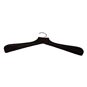 Walnut Finish Deluxe Coat Hanger (Set of 5)