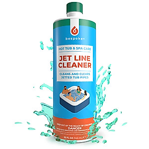 Bespoke+ Spa Jet Cleaner - Hot Tub Flush & Spa Purge Chemical - Fast Acting Spa Jet Line Cleaner for Hot Tubs & Jetted Tub Cleaner - Bathtub Jet Cleaner & Spa Purge Hot Tub Jet Line Cleaner 32oz