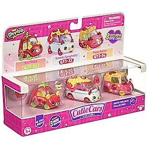 Shopkins Cutie Car S3 3 Pack-Asst 2 Childrens Toy