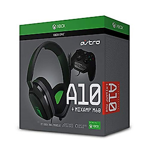 ASTRO Gaming A10 Gaming Headset + MixAmp M60 - Green/Black - Xbox One