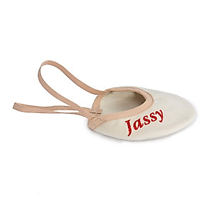 Jassy Rhythmic Gymnastics Beginners Toe Shoes for All Ages -Kids-Teens-Adults- MS02 (Small, Bisque)