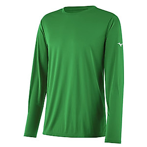 Mizuno Men's Standard NXT Long Sleeve Tee, Kelly Green, Medium