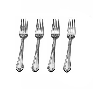 Mikasa Regent Bead 18/10 Stainless Steel Salad Fork (Set of Four)