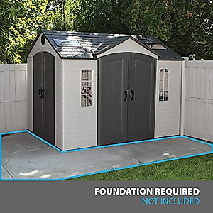 LIFETIME 10 FT. X 8 FT. OUTDOOR STORAGE SHED (Model 60001)