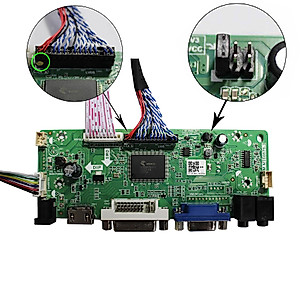 VSDISPLAY HD-MI DVI VGA Audio LCD Controller Board Work for 17" 19" 1280x1024 M170EG01 HSD190ME12 lm190e05-sl03 4CCFL 30Pin LVDS LCD Panel Used for Machine Modification