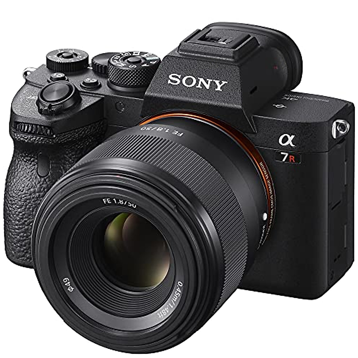 Sony a7R IV Mirrorless Full Frame Camera Body + 50mm F1.8 FE Fast E-Mount Lens SEL50F18F ILCE-7RM4A/B Bundle with Deco Gear Backpack + Microphone + LED + Monopod and Accessories Kit