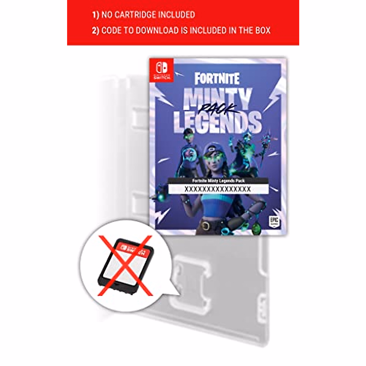 Epic Games, Fortnite Minty Legends Pack - (Nintendo Switch) (NO PHYSICAL GAME or CARTRIDGE INCLUDED IN BOX)(ONLY INCLUDES DOWNLOAD CODE IN BOX)