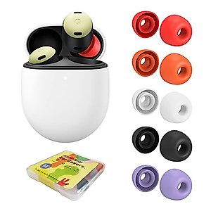Luckvan Silicone Ear Tips for Google Pixel Buds Pro Replacement Earbuds Tips for Pixel Buds Pro Earbuds 5 Pairs