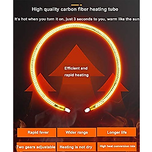 ZJDU Patio Heater - Electric Hanging Ceiling Patio Heater, Indoor/Outdoor Heater,Waterproof IP44 Rated,with Remote Control for Outdoor Garden Parasol Ceiling Patio Heater,35×58cm