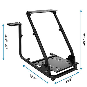 Anman G920 Racing Steering Wheel stand with Shifter Mount for Logitech G25 G27 G29 Thrustmaster T80 T150 TX F430 Adjustable Gaming Wheel Stand Wheel and Pedals NOT Included