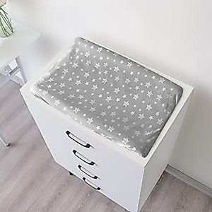 Changing Pad Cover for Boys Girls 2 Pack, Lovely Print Soft Unisex Diaper Change Table Sheets and Changing Pad Liner Bassinet Liner Waterproof, Warm On Baby's Back Bamboo Terry Thick Cushion 3 Count