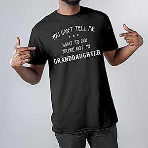 wodceeke Men's/Women's Short-Sleeved Round Neck Loose T-Shirt Fashion Letter Printing Tee Summer Street Hip-Hop Top (Black, L)