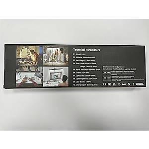 bravzurg LED Desk Lamp for Home Office - 12W Desk Light Bar with Charger, 25 Lighting Modes, Eye-Caring Modern Flexible Gooseneck Clip Table Lamps for Monitor Study Office Workbench