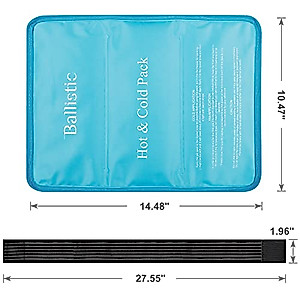 Reusable Ice Packs for Injuries Shoulder - Dual Use Hot & Cold Packs for Pain Relief, Cold Compress Wrap for Relief Tendonitis, Bursitis, Sore Muscles, Bruising, Swelling and Neck Pain