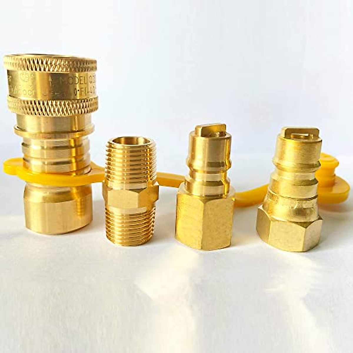 MCAMPAS 3/8 Inch Natural Gas Quick Connect Fittings, Natural and ...
