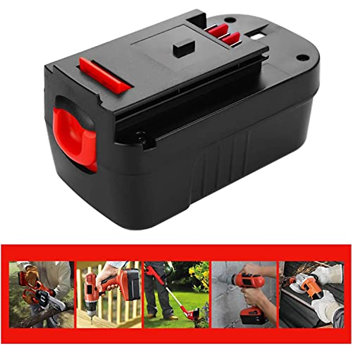 3.6Ah HPB18 Ni-Mh 18Volt Replacement for Black and Decker 18V Battery Replacement Compatible with Black and Decker 18 Volt HPB18 HPB18-OPE 244760-00 A1718 FS18FL FSB18 Firestorm Cordless Power Tools