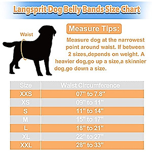 Langsprit Male Belly Bands for Dogs (Pack of 3) - High Absorbing Dog Wraps Male Washable - Reusable Male Dog Diapers (Sloth,Whale,Dinosaur, Small)