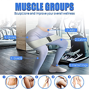 Uten Resistance Bands for Women and Man, Non-Slip Booty Bands for Legs and Butt, 3 Levels Workout Bands Exercise Bands Glute Bands Elastic Bands for Home Fitness, Yoga, Pilates, Gym