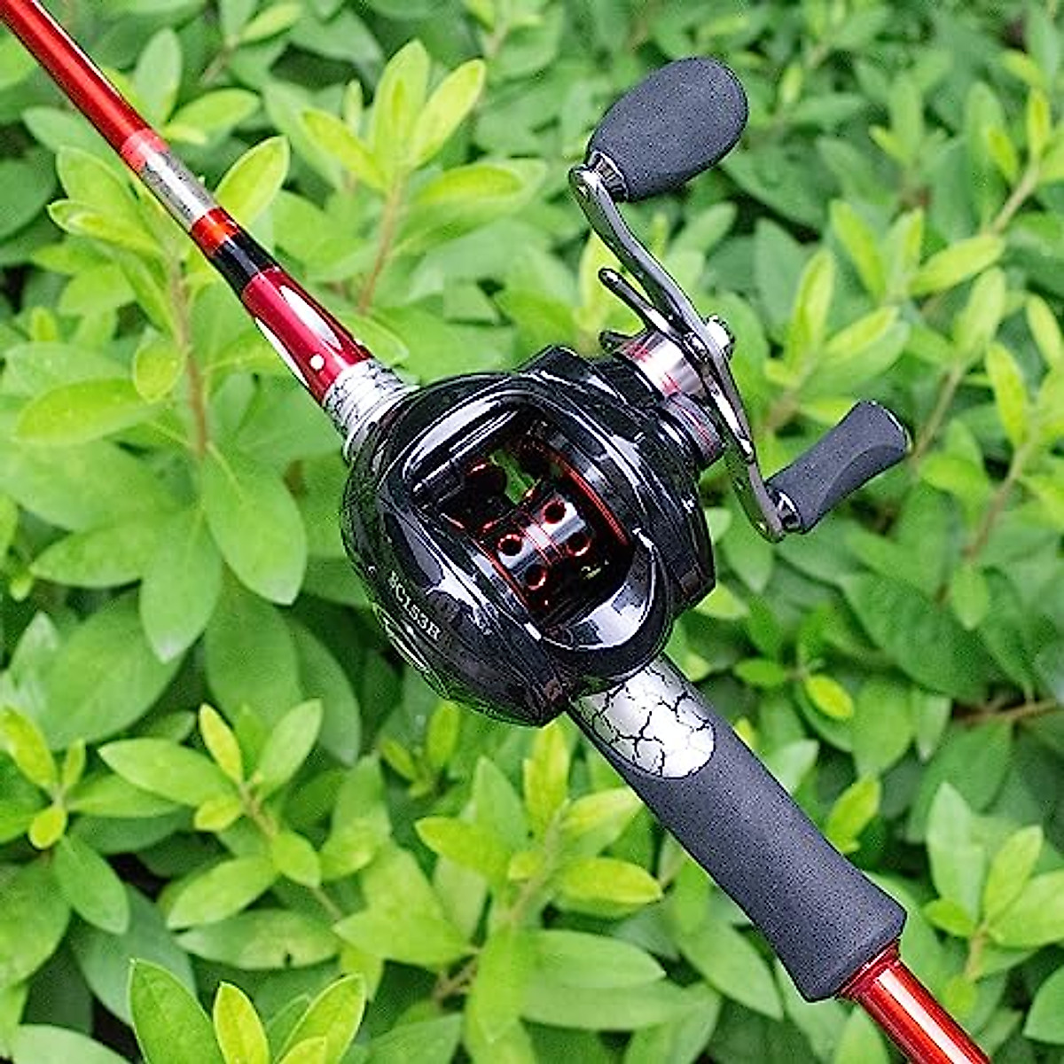 Fishdrops Baitcaster Reel 7.5 oz Light Weight & Smooth, 12.12LB Drag Magnetic Brake Baitcasting Reels, Gear Ratio 7.0:1 Affordable Low Profile Freshwater Bait Caster Fishing Reel