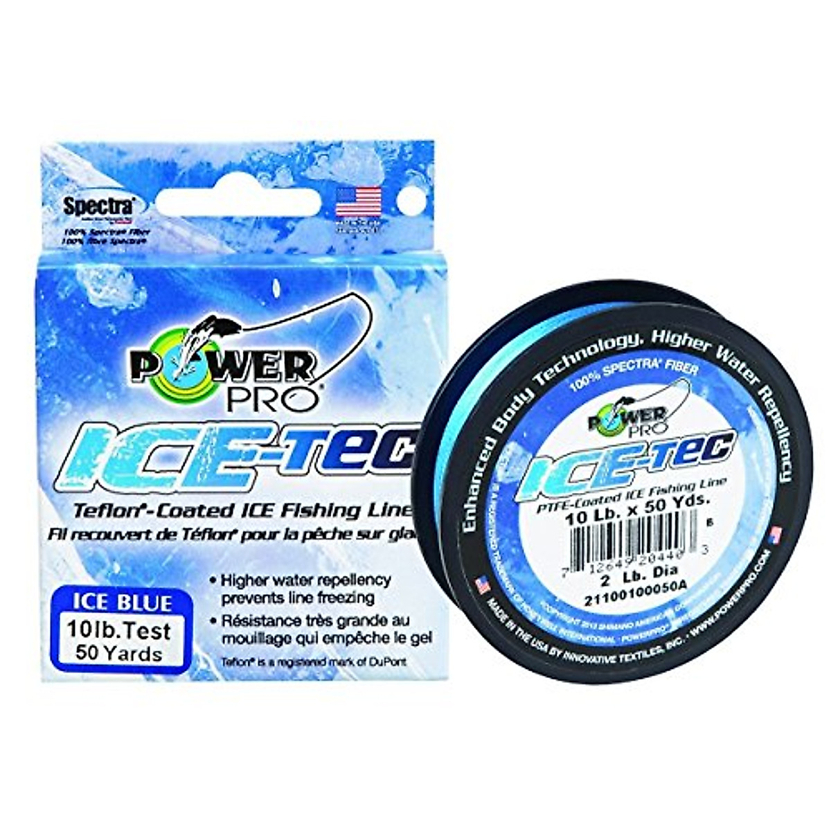 Pro-Tec Power Pro 23400100050A Ice-Tec 50-Yard Ice Line, 10-Pound, Blue