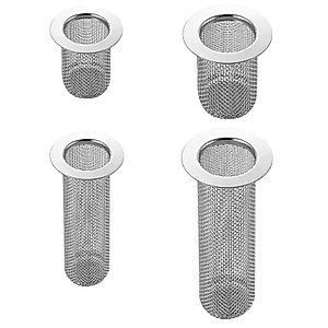 Floor Drain Filter Mesh Basket Filter Hair Trap Strainer Stainless Steel for Kitchen Sink Bathroom Bathtub Wash Basin Shower Bathtub Hair Catcher Sink Drain Stopper Shower Drain Hair Trap