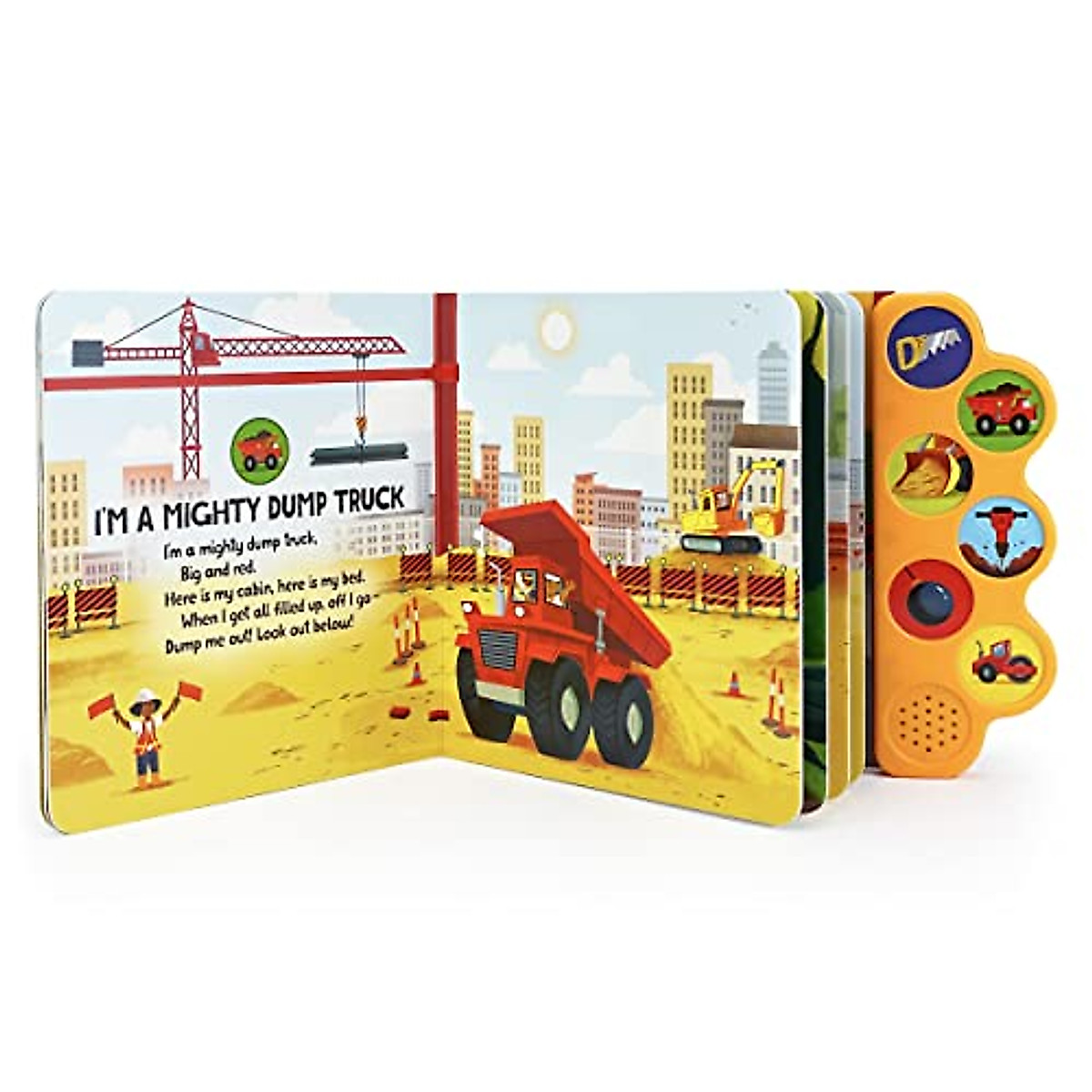 Let's Sing Construction Songs 6-Button Children's Song Board Book