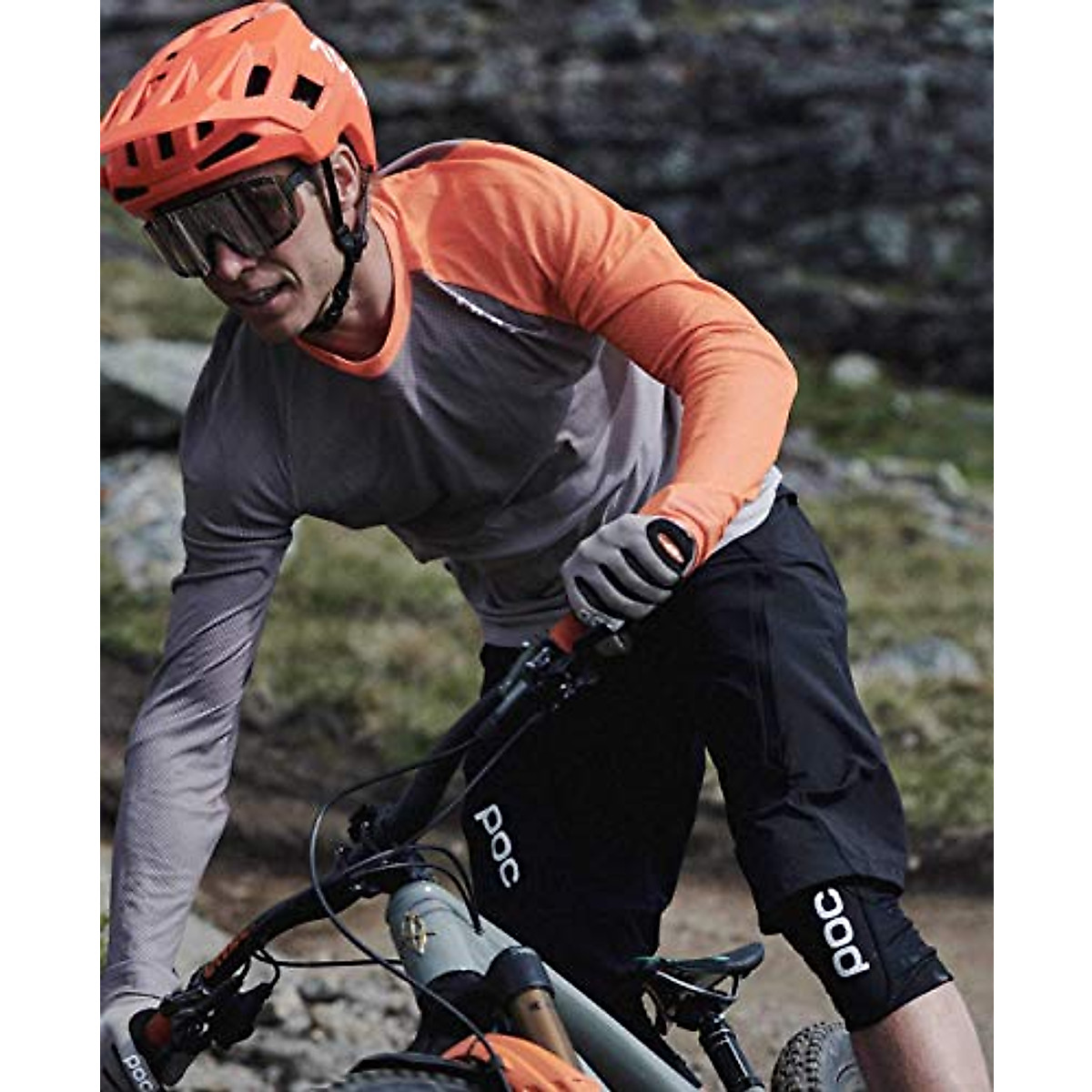 POC Devour Sunglasses Uranium Black/Brown Silver Mirror, One Size