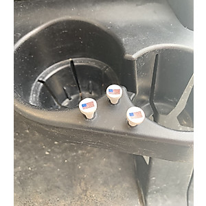 American Flag Wood Golf Tees - 2 3/4 inch 100 tees per Pack - USA Golf Tees - Red, White, and Blue - American Flag in Tee Cup - Value Pack - Custom Design - Golf Essentials -