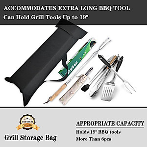Rilltowpe BBQ Storage, BBQ Bags for Outdoor Grilling, BBQ Tool Storage, BBQ Hardware and Tools BBQ Bags, Portable BBQ Bags for Camping and Hiking BBQs.