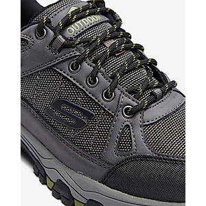 Skechers USA Men's Men's Selmen-Cormack Waterproof Low Profile Water Proof Lace Up with Cap Toe Oxford, Char, 13