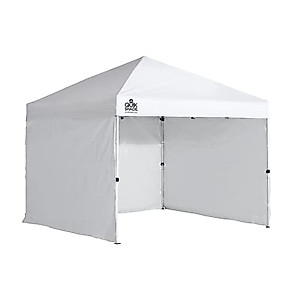 Quik Shade 10' x 10' Instant Canopy Wall Panel Accessory Set for WE100/C100/SX100 Canopies with Zipper Entry, White