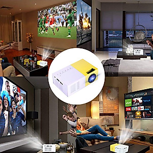 Sanpyl Home Theater Portable Projector 1080P Mini Movie Projector for Outdoor Recreation, Entertainment Venues and Home Theaters(US)