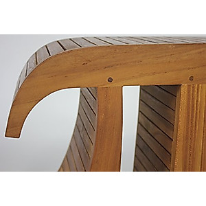 AquaTeak Patented Pi-Shaped Teak Bench