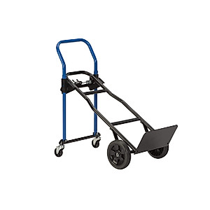Harper Trucks JDC2223 3-1 Quick Change Convertible Hand Truck, 400 lb, Black Frame/Blue Handle