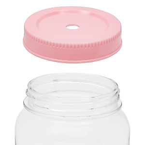 BLUE PANDA 12 Pack I Do Crew Bachelorette Party Cups with Lids, Pink Bridal Shower Mason Jar Gifts (18 oz)