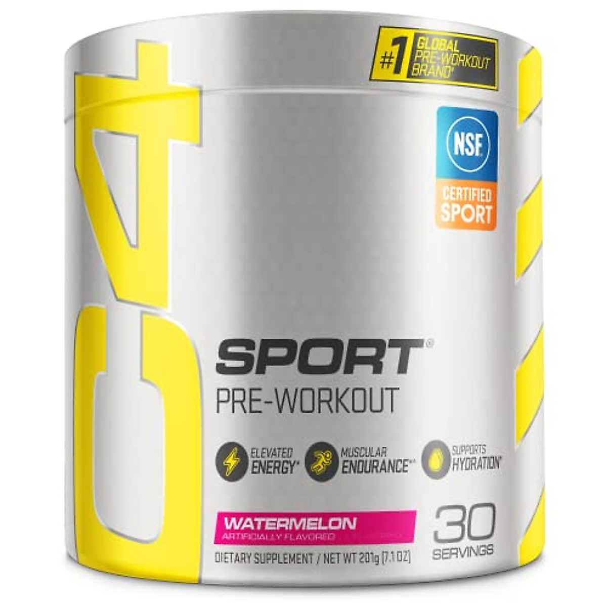 C4 Sport Pre Workout Powder Watermelon - NSF Certified for Sport + Preworkout Energy Supplement for Men & Women - 135mg Caffeine + Creatine Monohydrate - 30 Servings