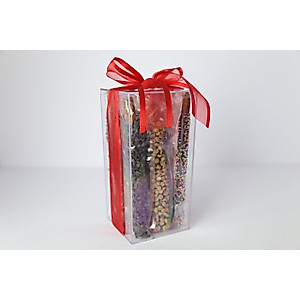 Clear Rigid Plastic Case (4"L X 4"W X 8"H) - 4 Cases Per Pack