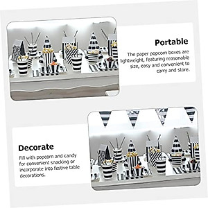 ULTECHNOVO 36pcs Popcorn Boxes Popcorn Box Popcorn Boxes for Party Christmas Goodie Box Baking Cups Disposable Cake Containers Packing Boxes for Dishes Snack Containers Paper Popcorn Box Mini